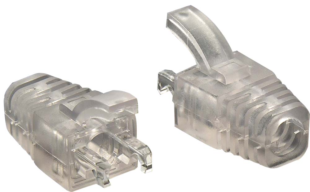 Strain Relief Clear Boot for Cat.6 UTP RJ45 100pack - Bestlink Netware