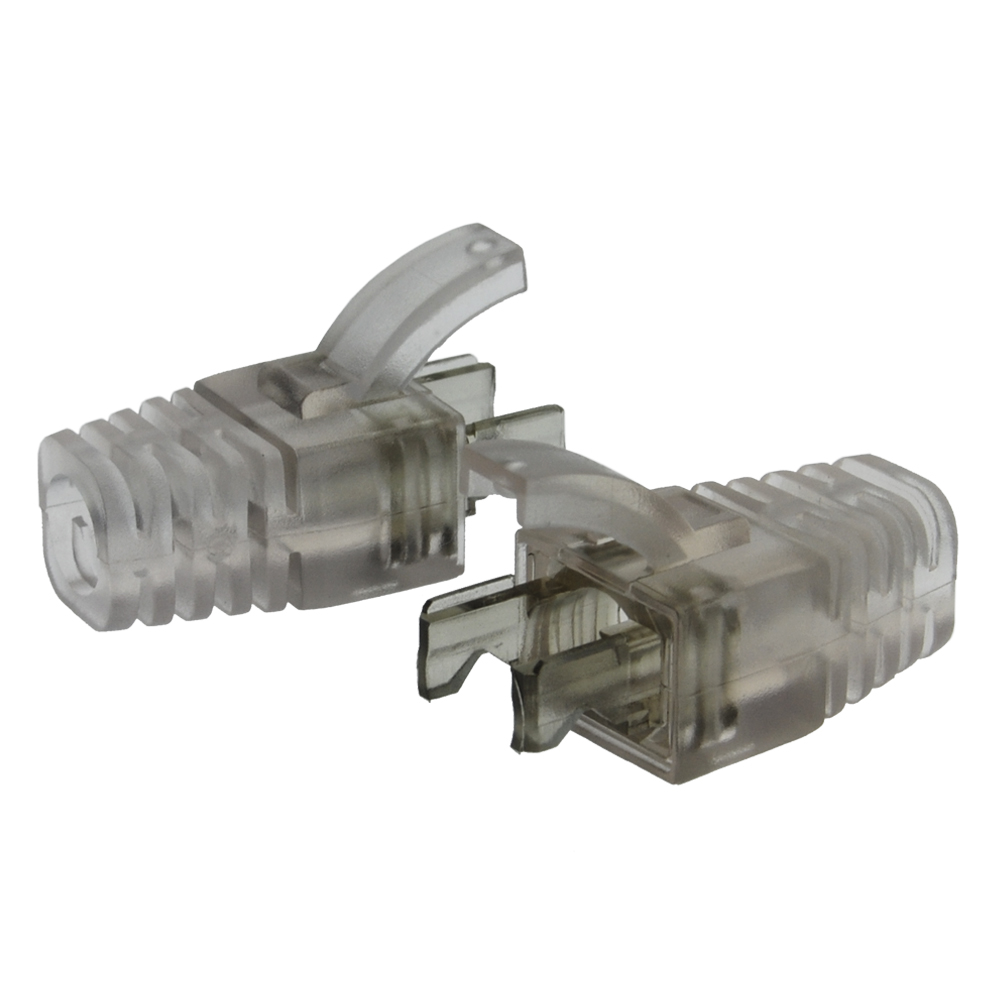 Strain Relief Clear Boot for Cat.6 Shielded RJ45 100pack - Bestlink Netware