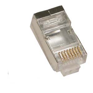RJ45 Cat.6 STP Plug Solid 50Micron 100pk, 1.4dia - Bestlink Netware