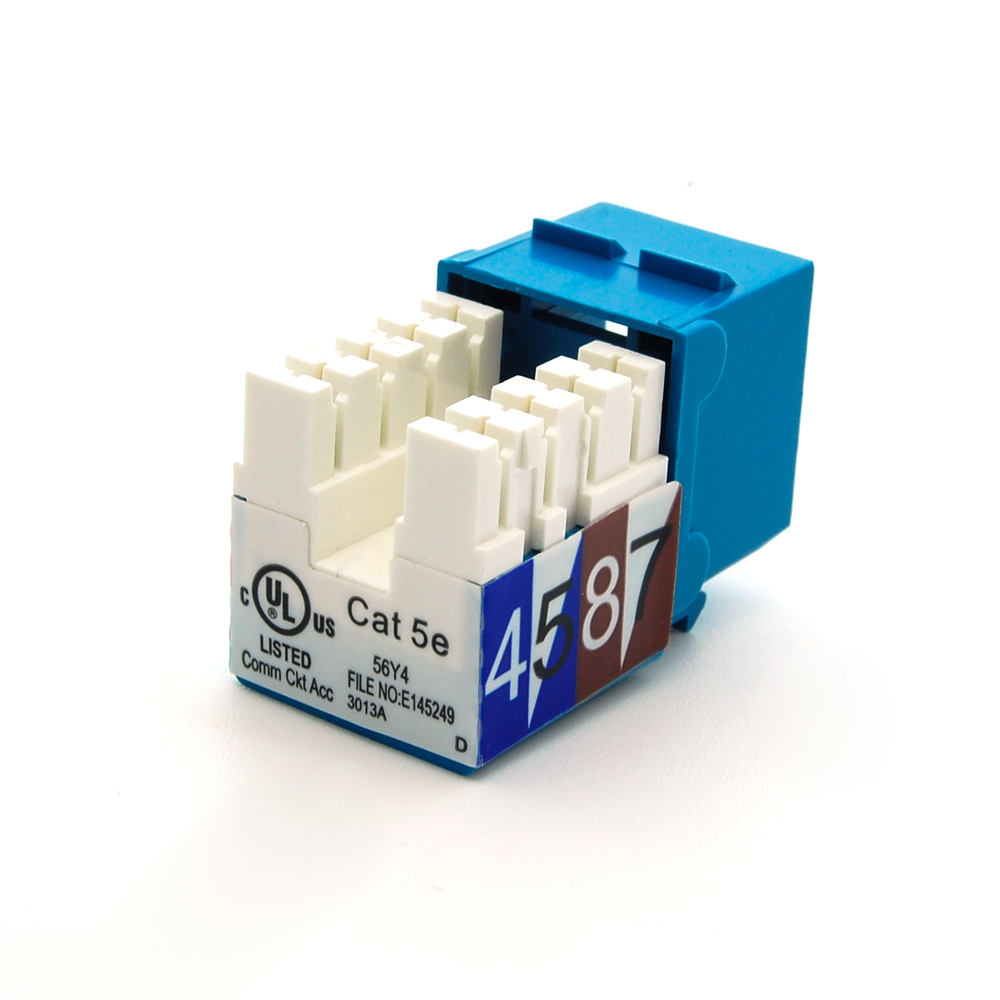 Cat.5E RJ45 110 Type Keystone Jack Blue - Bestlink Netware