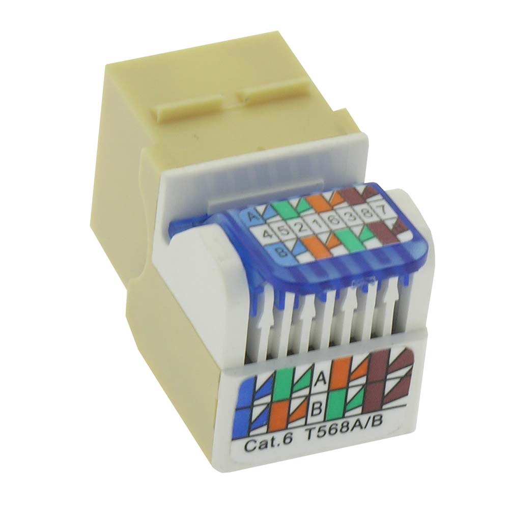 Cat.6 Tool Less Keystone Jack Ivory - Bestlink Netware