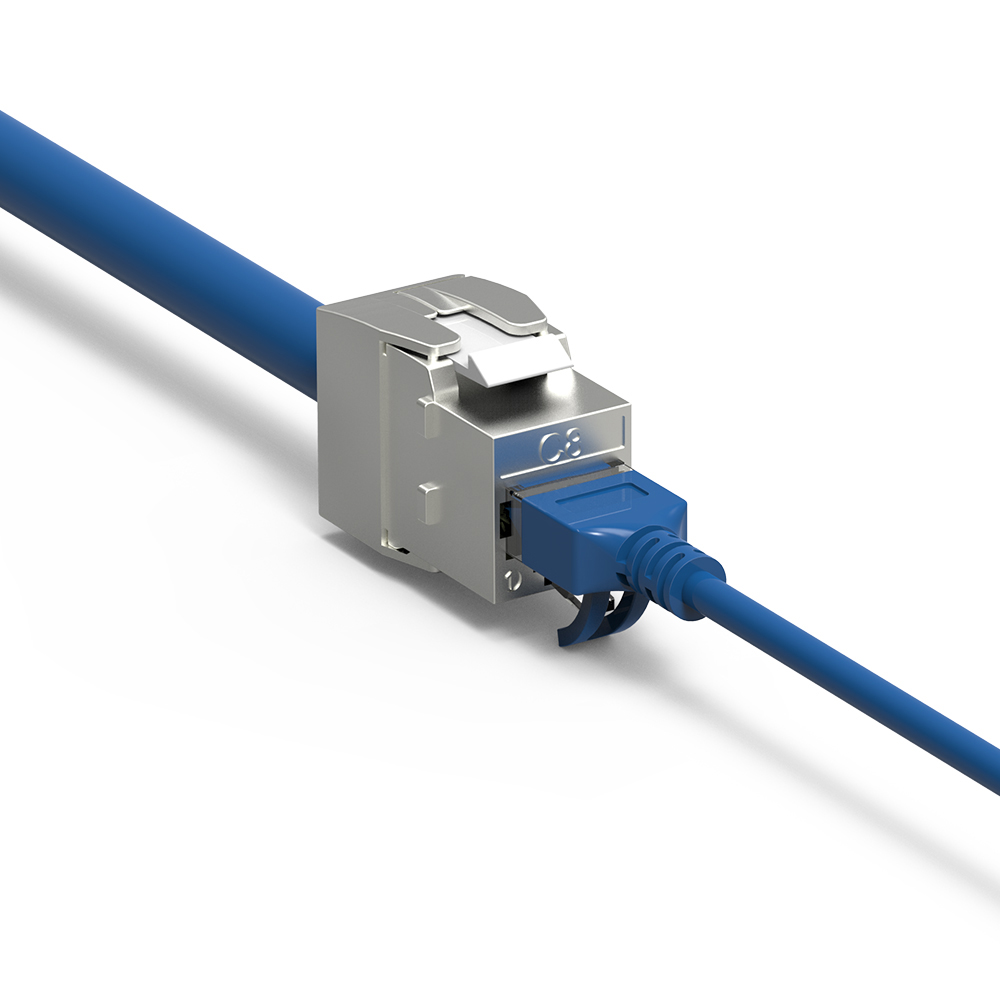 Cat.8 RJ45 Tool Less Shielded Keystone Jack - Bestlink Netware