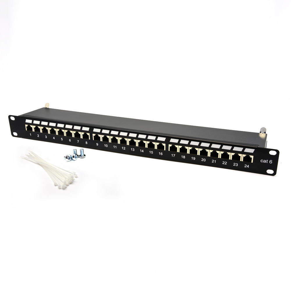 24 Port Cat.6 Shielded Patch Panel - Bestlink Netware