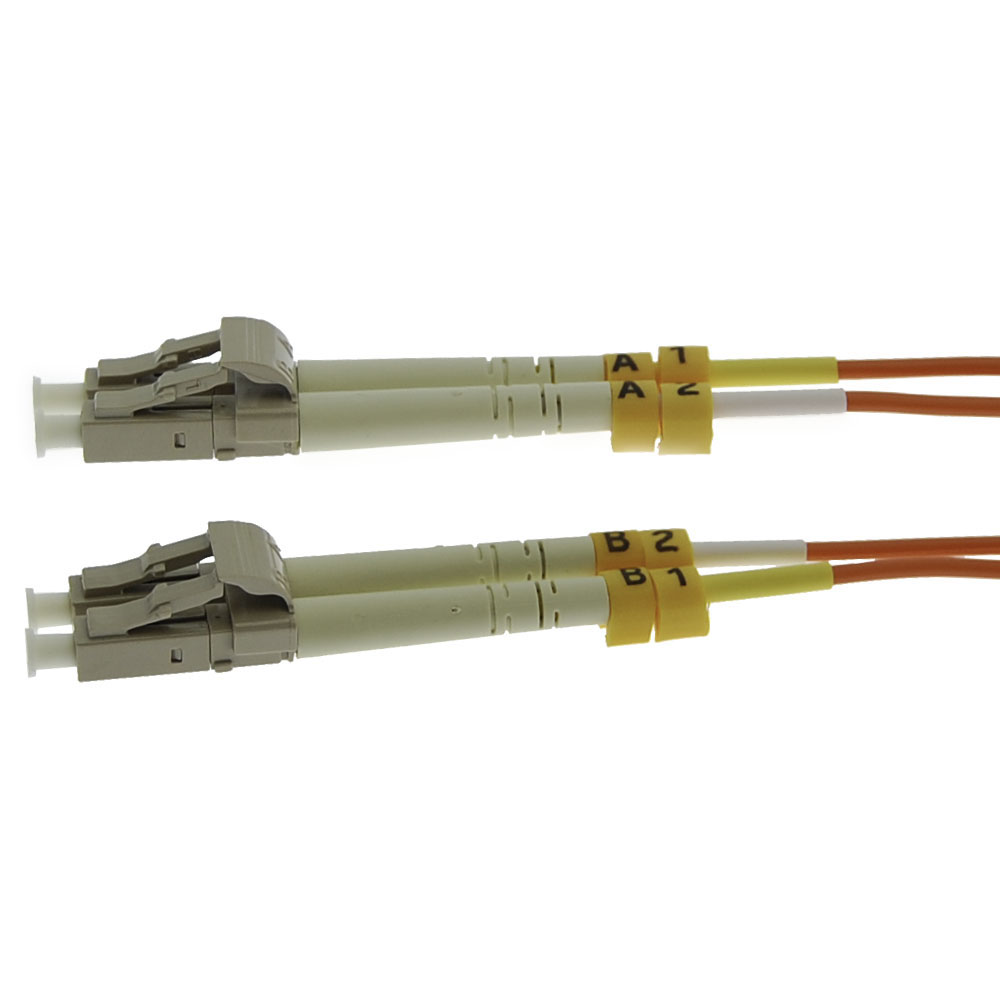 0.3m LC/UPC-LC/UPC OM1 Multimode Duplex Fiber Optic Patch Cable ...