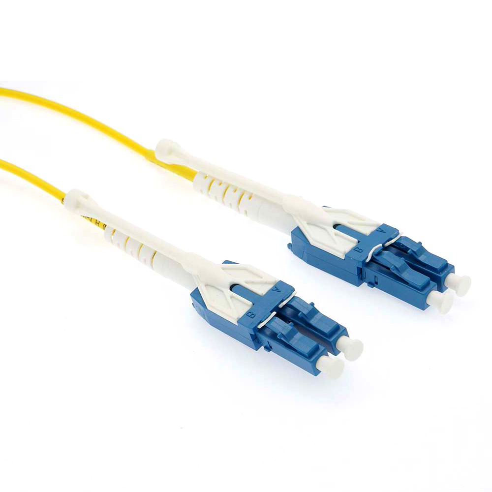 3m Uniboot LC/UPC LC/UPC Singlemode Duplex Fiber Optic Patch Cable with ...