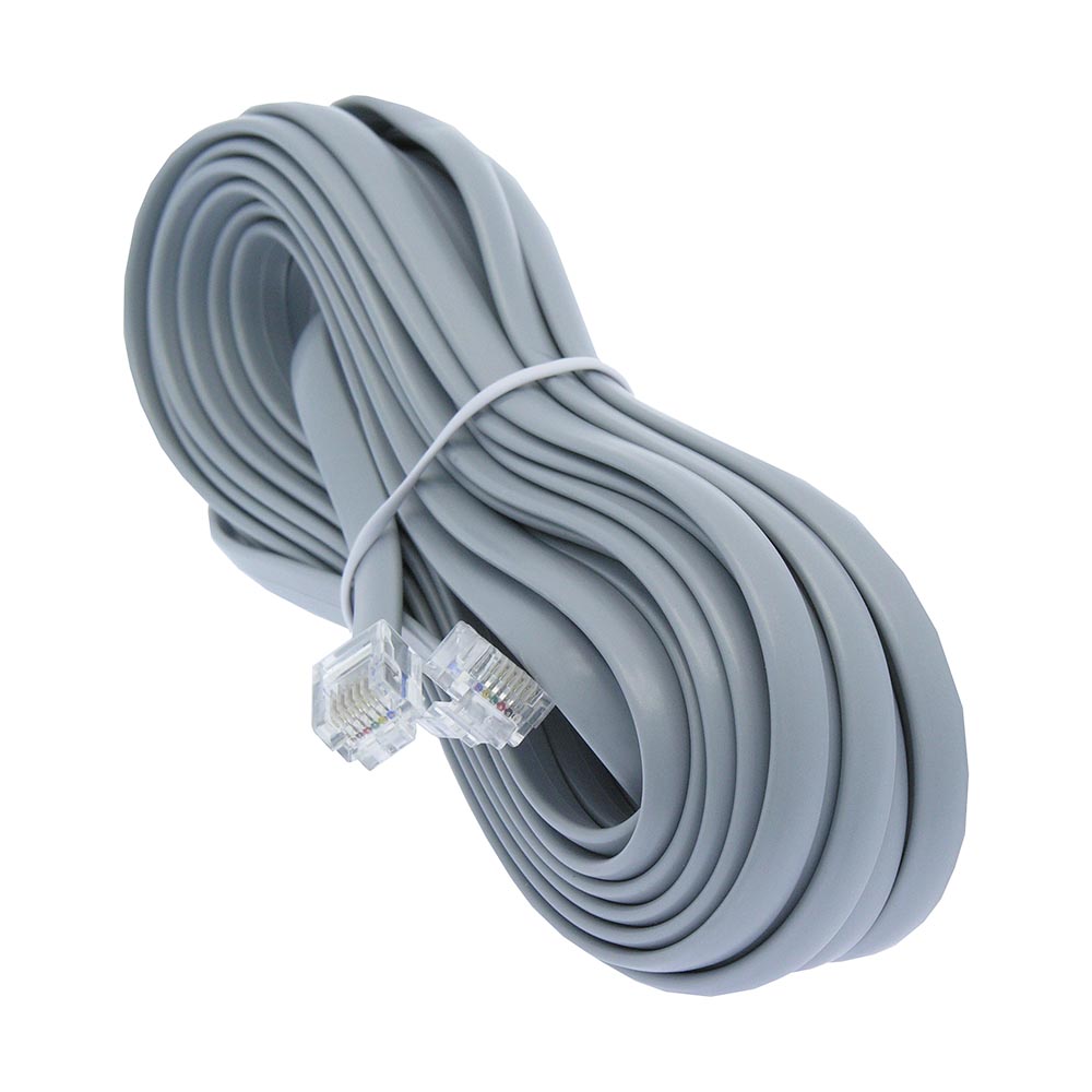 25Ft RJ11 Modular telephone Cable Straight - Bestlink Netware