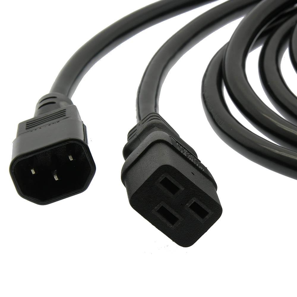3Ft Power Cord C14 to C19 Black/ SJT 14/3 - Bestlink Netware